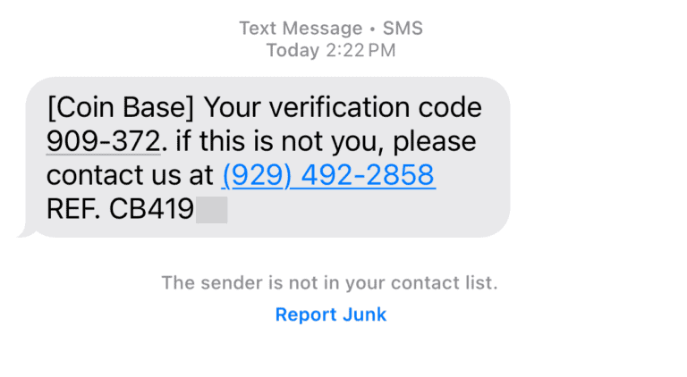 Warning: Coinbase Verification Text Code Scam Going Around Now - PC Outlet