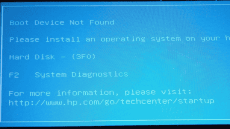 HP Laptop Hard Disk Error 3F0: Solutions - PC Outlet
