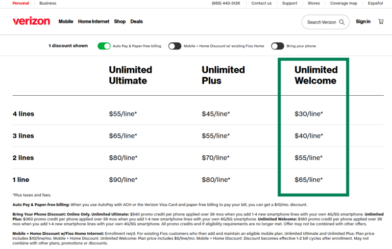 Verizon S Unlimited Welcome Plan Is A Bargain For As Low As 30 Line